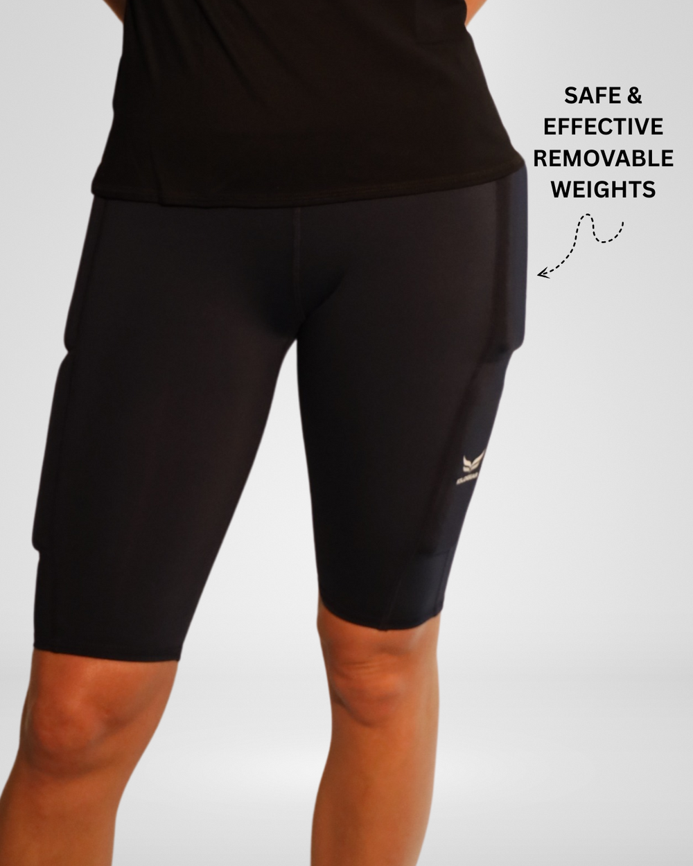 AURA Core Weighted Biker Shorts | High-Rise Toning | KILOGEAR